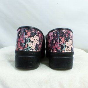 Bjork | Shoes | Bjork Black Pink Floral Pro Josee Leather Clog 42 ...